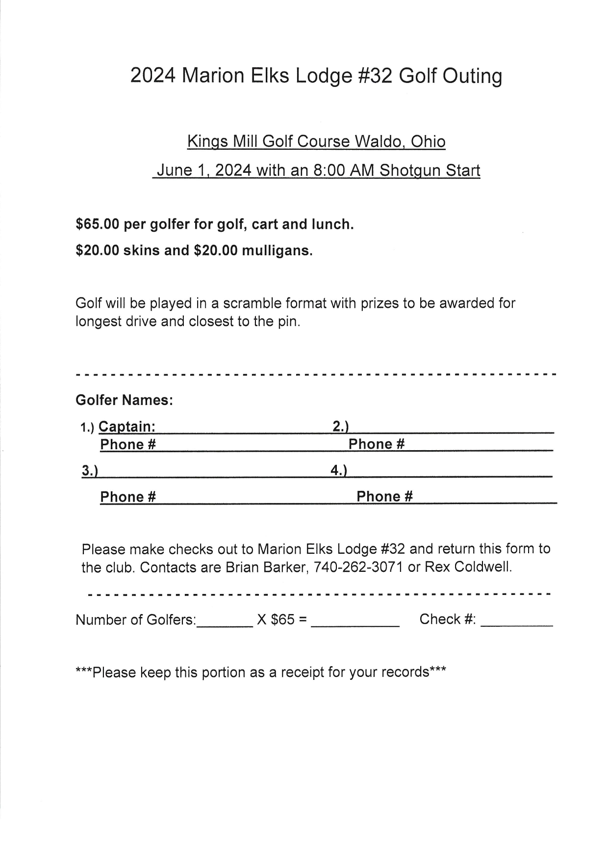 Outings & Events - Kings Mill Golf Course